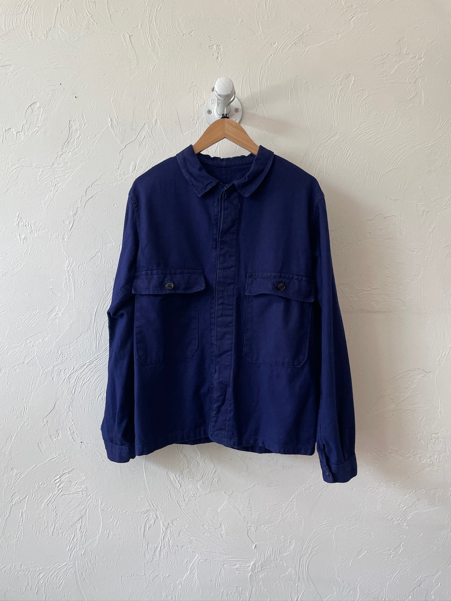 Vintage Heavyweight European Workwear Blue Chore Coat L – We Thieves